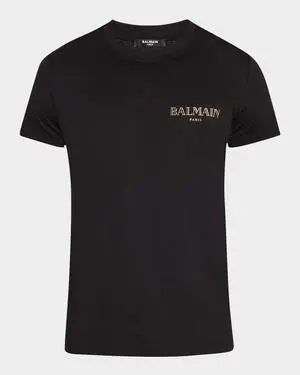 Balmain Metallic T-shirts For Men