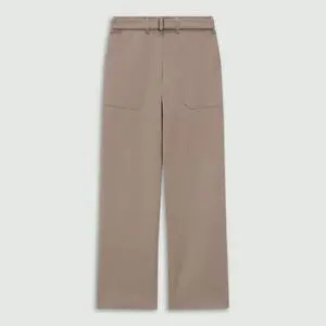 Theory Utility Wide-leg Pant 31 In Neoteric Twill - Walnut
