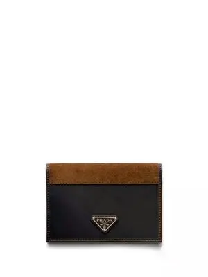Prada Triangle-logo Card Holder - Blue