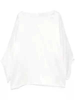 Eleventy Silk Top - White