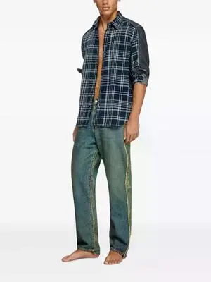 DIESEL® X Timberland Checked Shirt - Blue