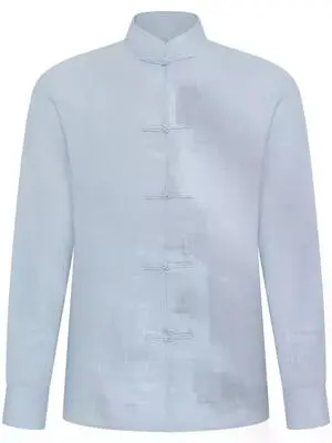 Shanghai Tang Shirt Jacket - Blue