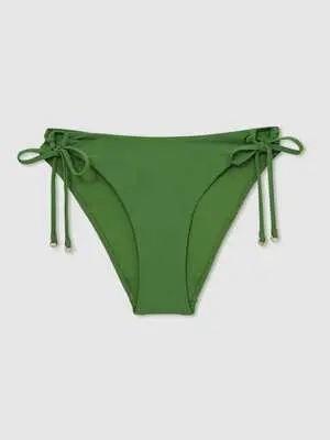 REISS Ari Bikini Bottom - Green