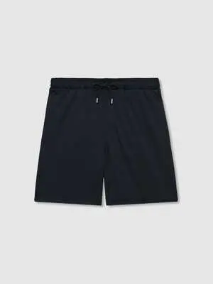 REISS Alvar Wave Jacquard Drawstring Shorts
