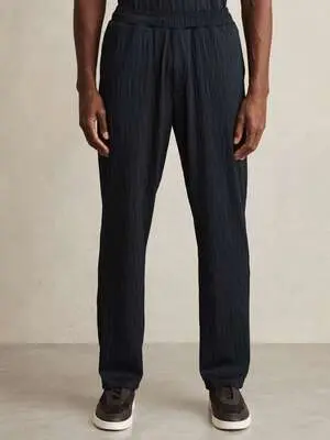 REISS Marr Wave-jacquard Trousers