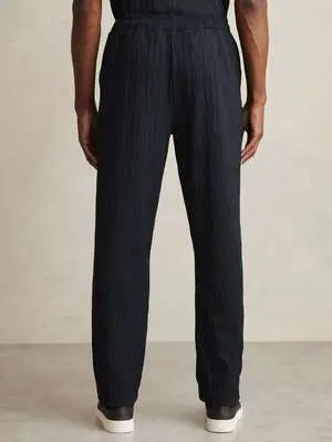 REISS Marr Wave-jacquard Trousers