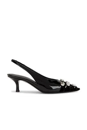 Attico Fiona 50mm Slingback - Black