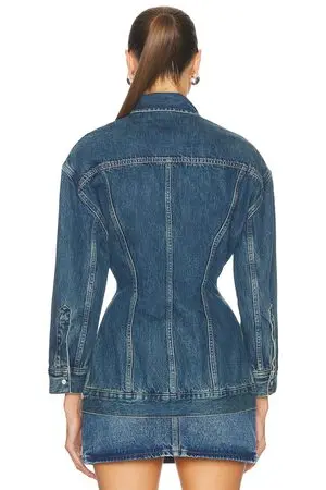 Wardrobe.NYC Denim Contour Jacket - Indigo