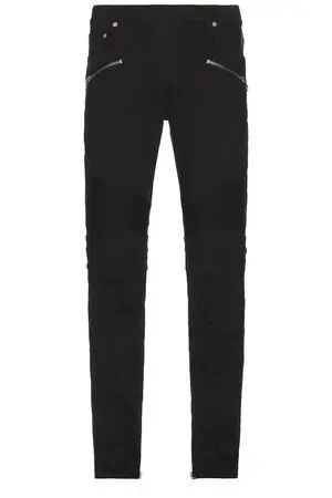 Balmain Denim Biker Jeans - Black