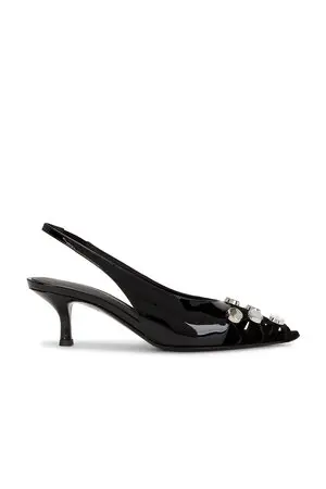 Attico Fiona 50mm Slingback - Black