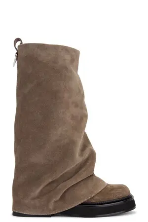 Attico Robin Combat Boots - Taupe