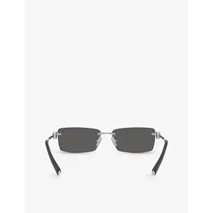 Tiffany & Co. Rectangle-frame Metal Sunglasses
