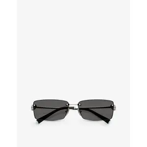 Tiffany & Co. Rectangle-frame Metal Sunglasses