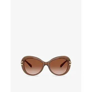 SWAROVSKI Sk6026 Butterfly Sunglasses - Brown