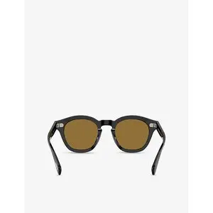 Oliver Spencer Square-frame Sunglasses - Black