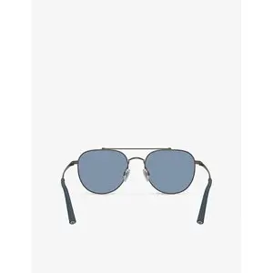 Oliver Spencer Pilot-frame Sunglasses - Grey