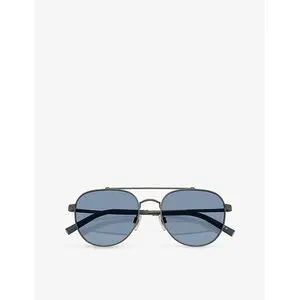 Oliver Spencer Pilot-frame Sunglasses - Grey
