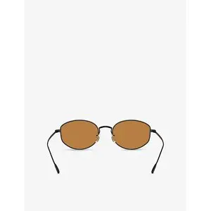 Oliver Spencer Sirry Oval-frame Sunglasses - Black