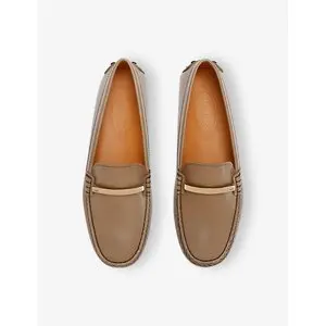 TOD'S Gommino Leather Driving Shoes - Beige