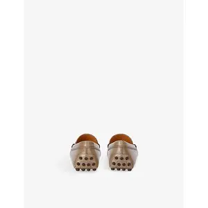TOD'S Gommino Leather Driving Shoes - Beige