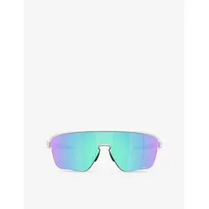 Oakley Oakley Corridor Rectangle-Frame Sunglasses Clear