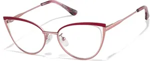 Zenni Retro Cat-eye Full Rim Frame - Red