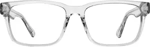 Zenni Rectangle Eyeglasses With Snap-On Sunlens Clear