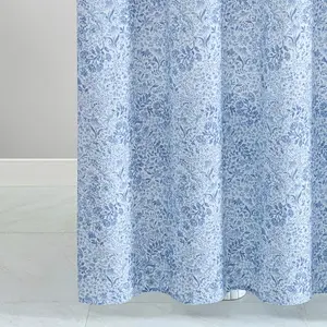 Aqua Floral Shower Curtain Exclusive