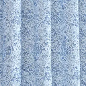 Aqua Floral Shower Curtain Exclusive