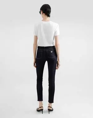 Dolce & Gabbana Crystal Dg Logo T-shirt - White