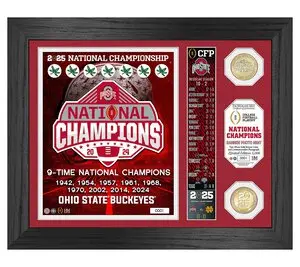 HIGHLAND MINT Ohio State 2025 Cfp Champ Photo A Nd Banner Frame - One-color