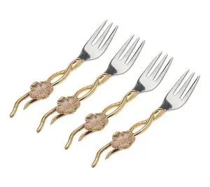 GODINGER Hellebore Dessert Fork Set