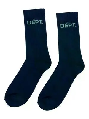 GALLERY DEPT. Logo-jacquard Socks - Blue