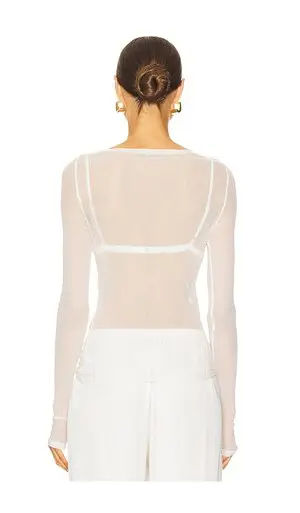 Enza Costa Draped Boatneck Top