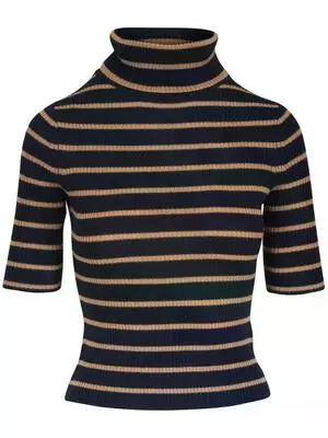 Veronica Beard Striped Merino Wool Sweater