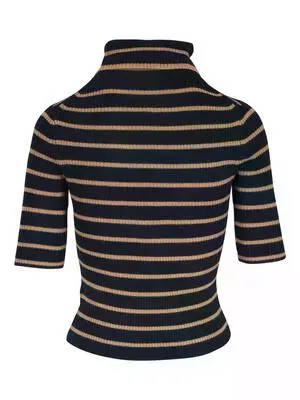 Veronica Beard Striped Merino Wool Sweater