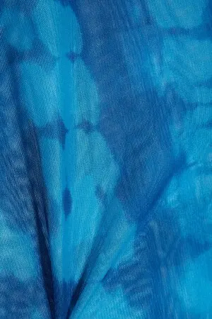 SIMONMILLER Cropped Printed Stretch-mesh T-shirt