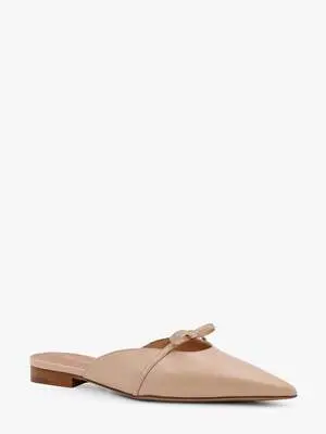 FERRAGAMO Giulye Patent Leather Mule - Beige