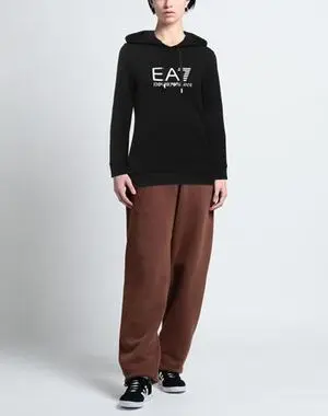 EA7 Cotton-blend Fleece Sweatshirt - Black