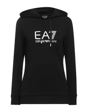 EA7 Cotton-blend Fleece Sweatshirt - Black