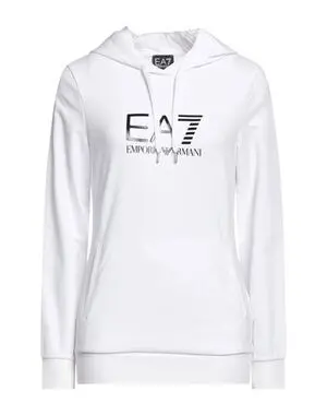 EA7 Cotton-blend Fleece Sweatshirt White