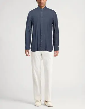 120% Lino Shirt Size Linen - Blue