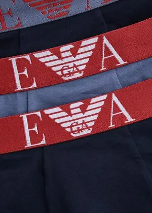 Emporio Armani Logo Stretch-cotton Trunks
