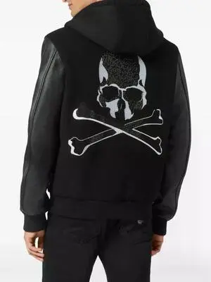 Philipp Plein Skull & Bones Hooded Jacket
