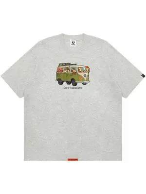 AAPE BY *A BATHING APE® Graphic-print T-shirt - Grey