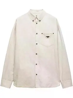 Prada Chambray Shirt - Neutrals