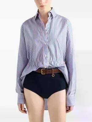 Prada Striped Poplin Shirt