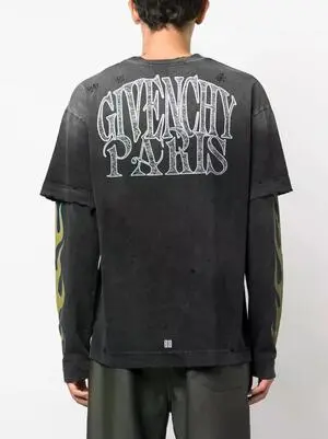Givenchy Logo-print Double-layer T-shirt