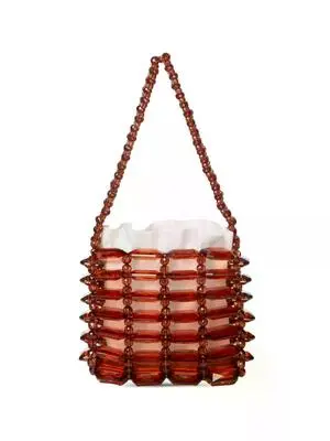 0711 TBILISI Azari Mini Beaded Bag - Red