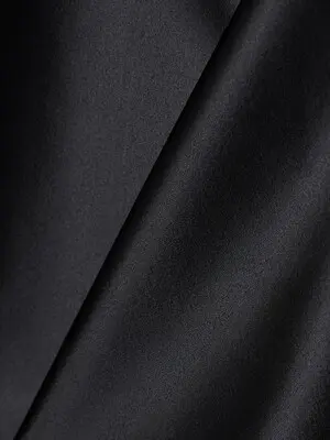 Spanx Spanxshape Satin-x Open-bust Mid-thigh Bodysuit - Black